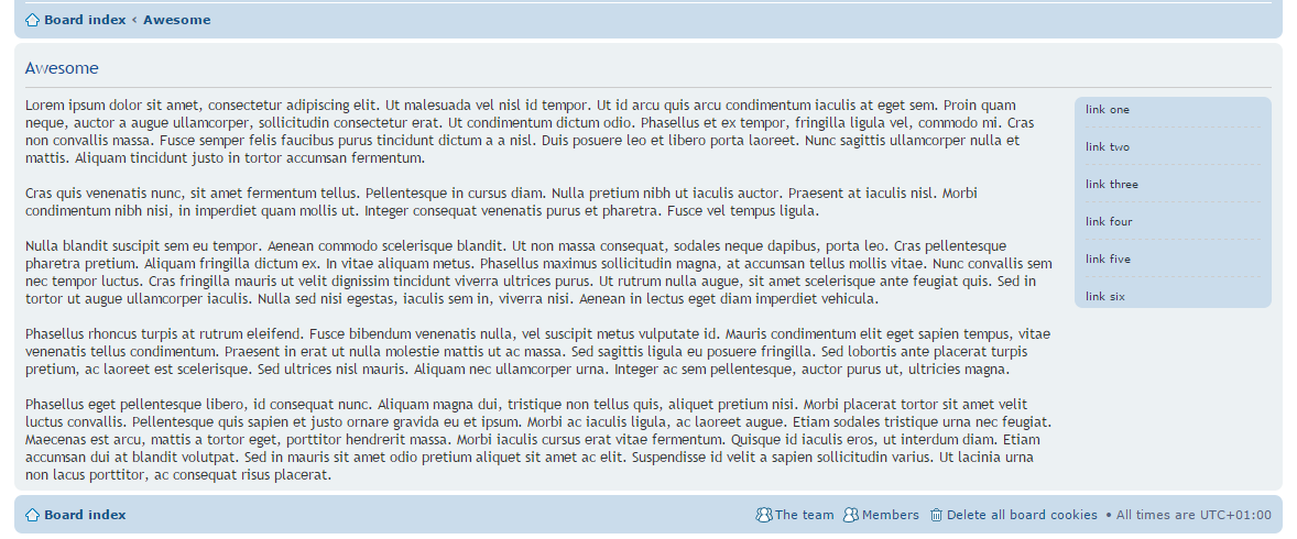 phpBB • Customized page template for pages extension