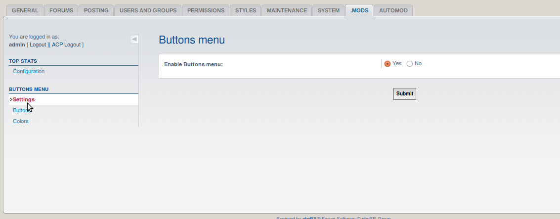 phpBB • [ABD] Buttons menu MOD 2.3.0 + subsilver2 - Page 97
