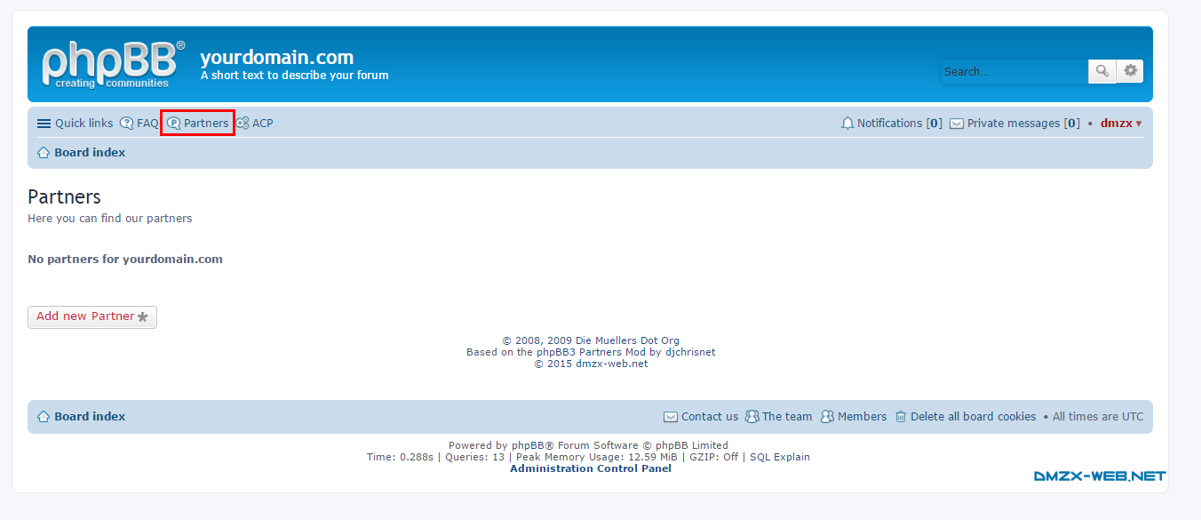 phpBB • [ABD] [DEV] Partner Page