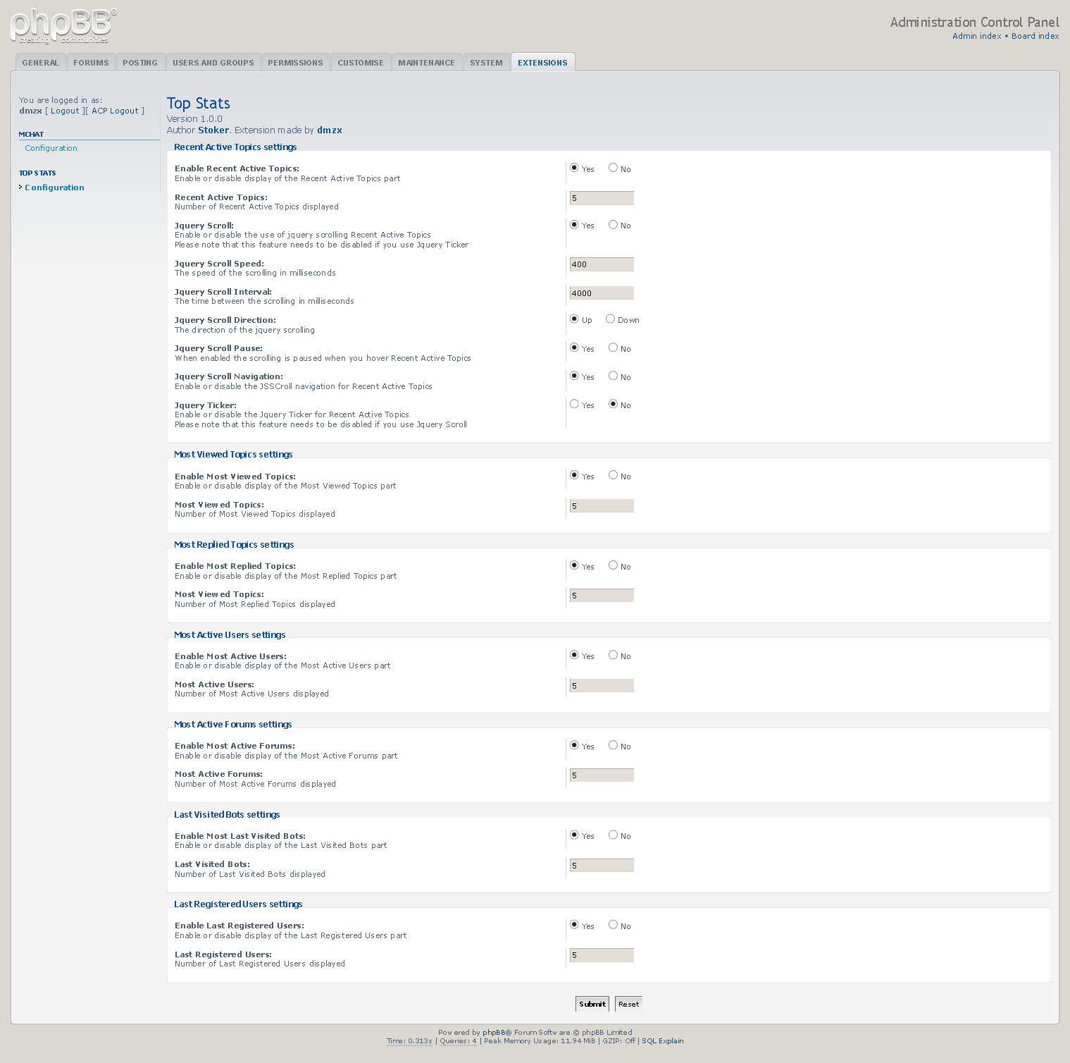 phpBB • [ABD] Top Stats