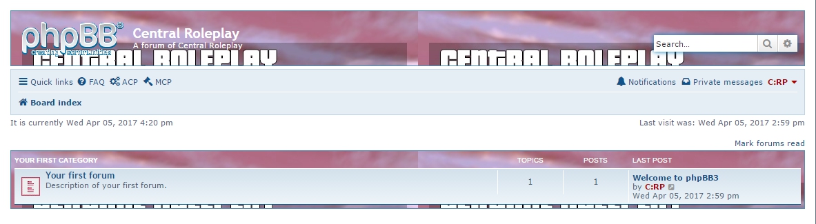 phpBB • [Background header with image]